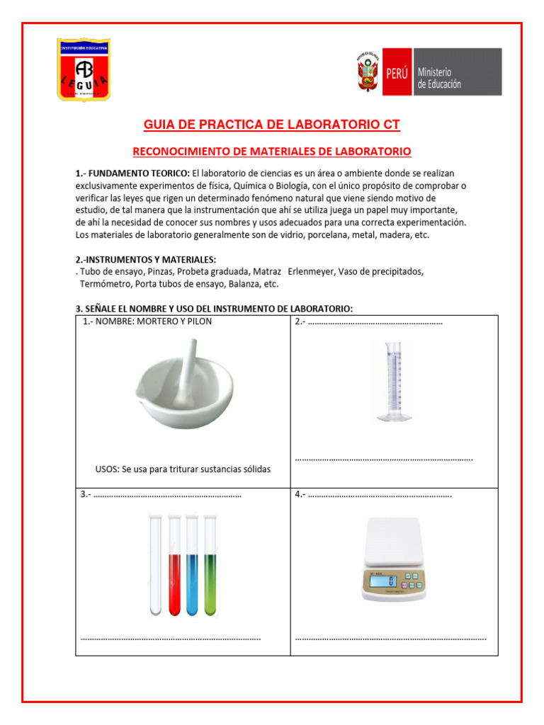 Guia de Practica de Laboratorio Ct-Instrumentos de Laboratorio Abl-2023 ...