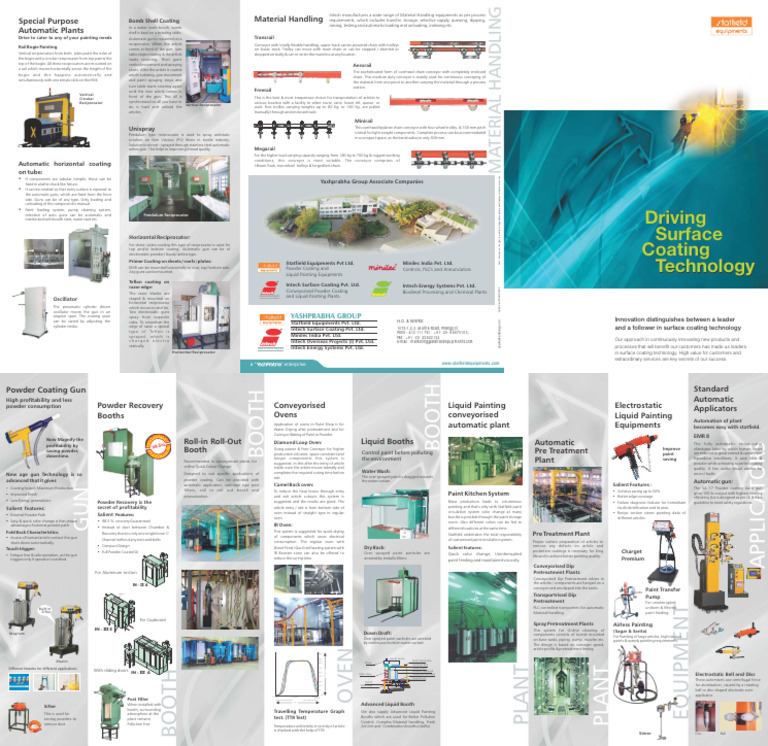 Powder Coating Machine & Equipment Statfield | PDF | Paint | Physical ...