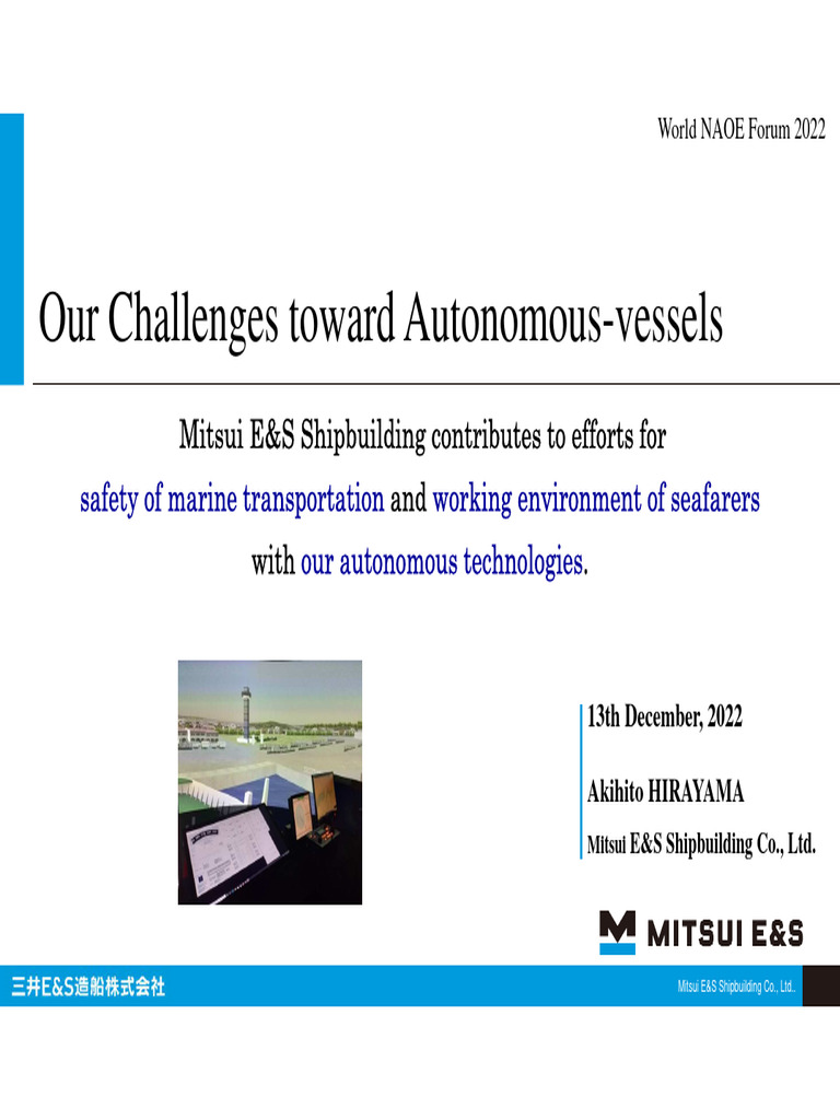 Autonomous Shipbuilding Advances | PDF | Ships | Ferry