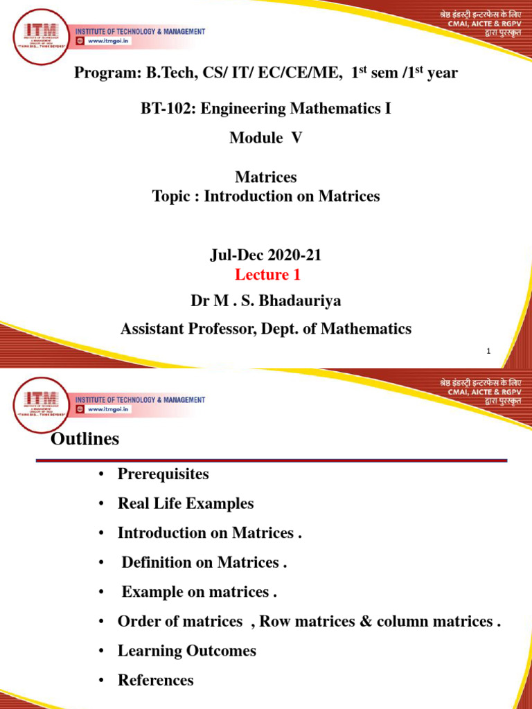 Matrices_Basics | PDF | Matrix (Mathematics) | Mathematical Analysis Matrices_Basics | PDF | Matrix (Mathematics) | Mathematical Analysis