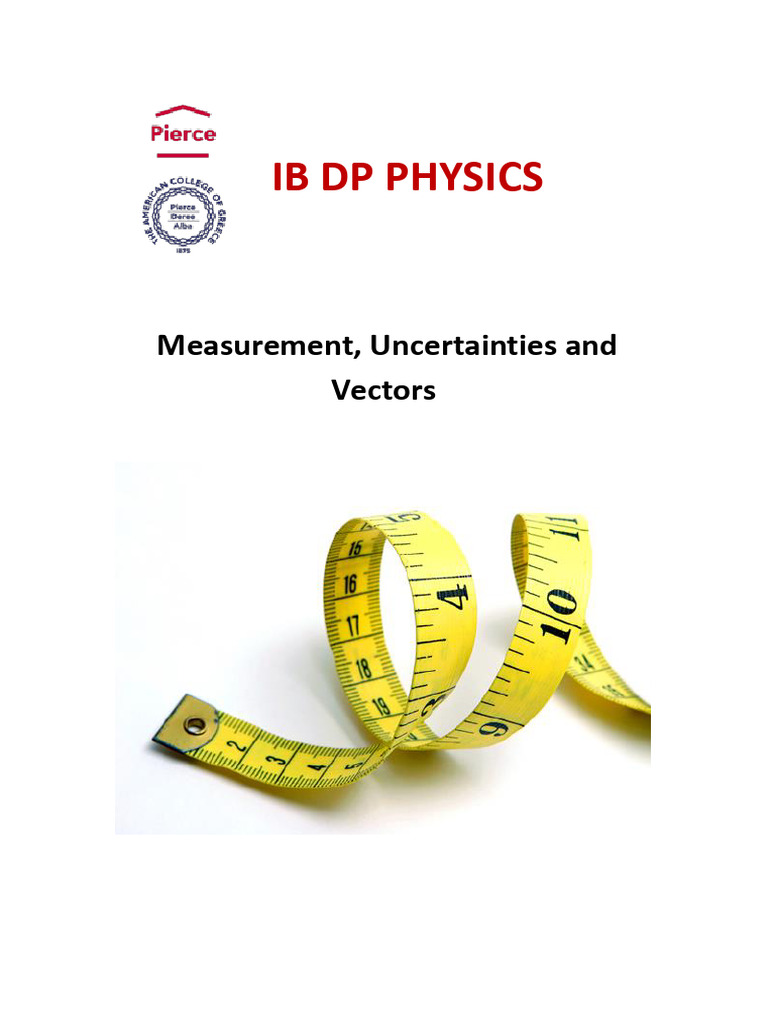 ΙΒ PHYSICS CHAPTER 1 Measurement Uncertainties Vectors | PDF | Euclidean Vector | Accuracy And ...