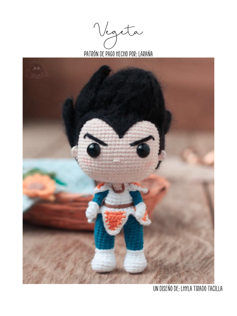 Vegeta | PDF | Amigurumi | Tejer