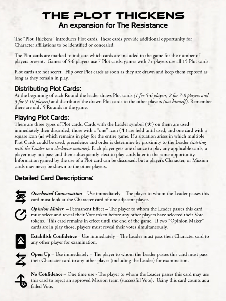 The Plot Thickens | PDF | Games & Activities