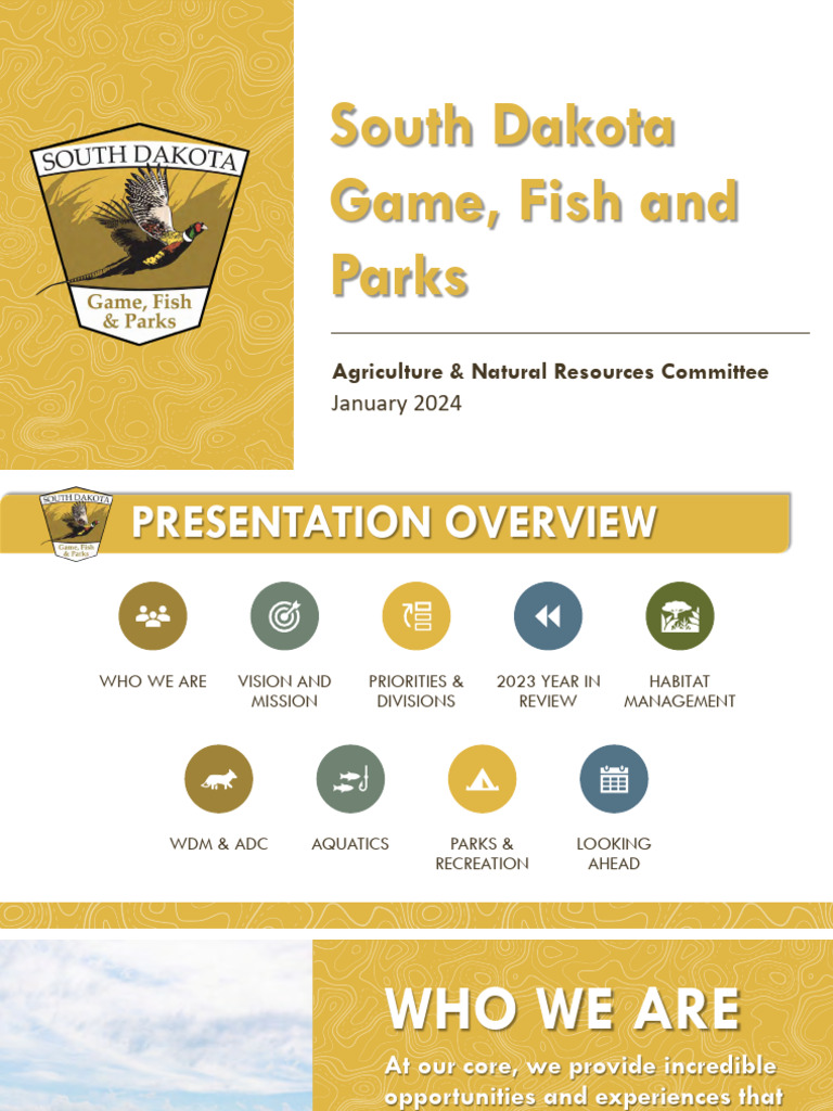 Game, Fish and Parks Presentation To SD House Committee | PDF | Angling ...