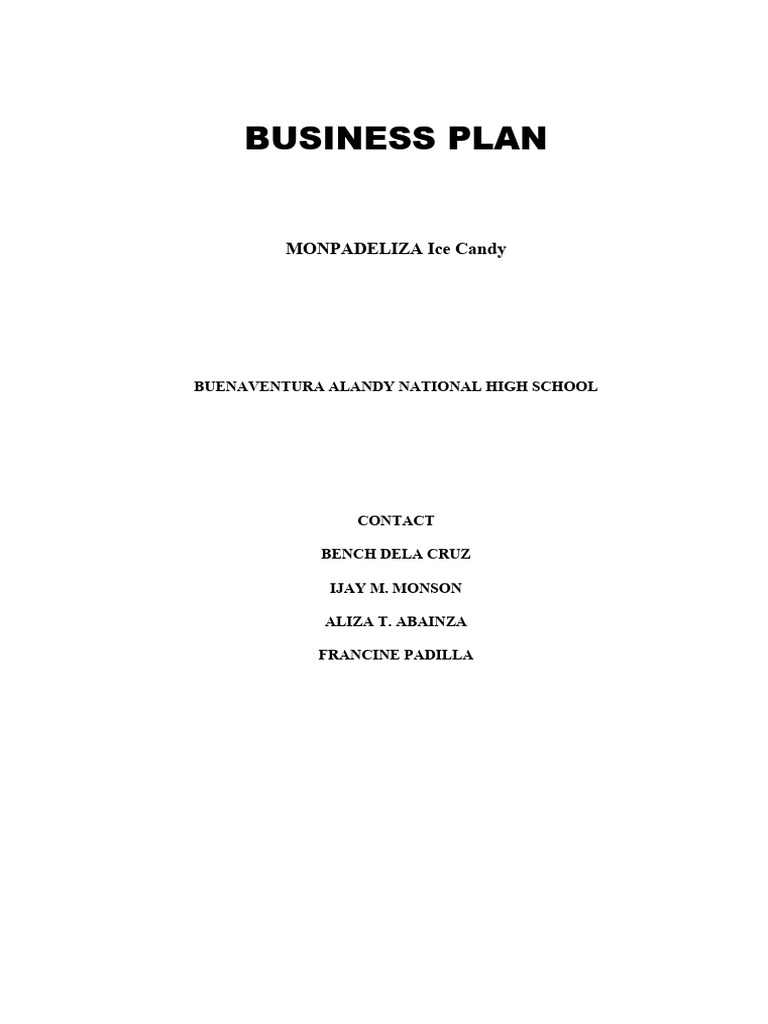 Entrepreneur Business Plan | Download Free PDF | Marketing | Candy