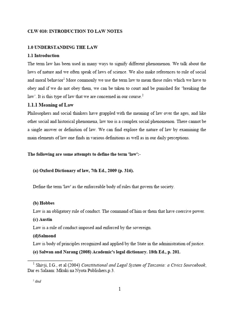 Introduction to Law Notes | PDF | Alternative Dispute Resolution ...