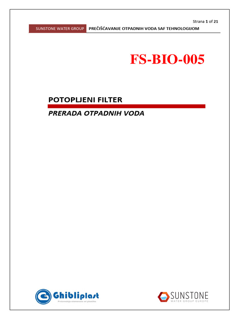 Precistaci Otpadnih Voda | PDF