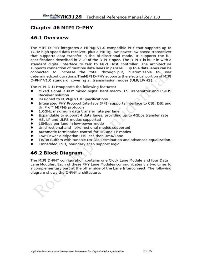 Chapter 46 Mipi D Phy | PDF | Manufactured Goods | Electronic Engineering