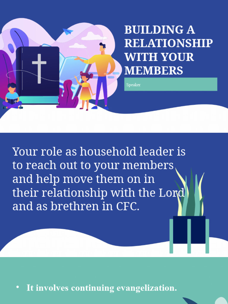 CFC HLT Talk 4 Building Relationship With Your Members | PDF | Love ...
