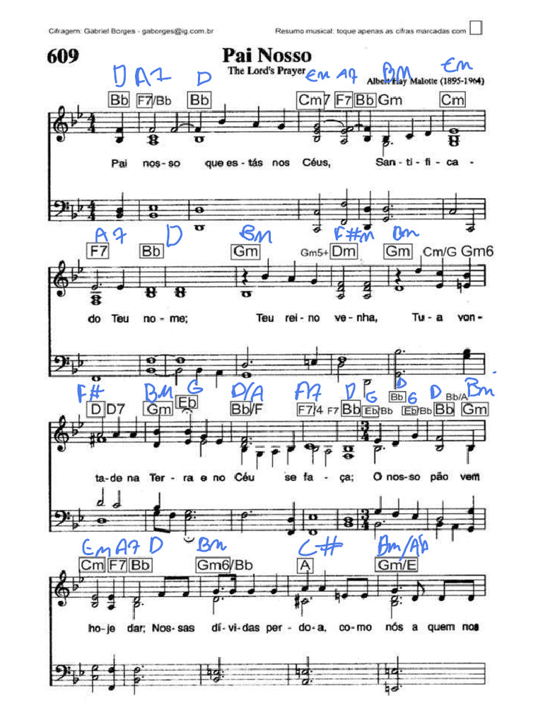 Pai Nosso (Partitura) | PDF