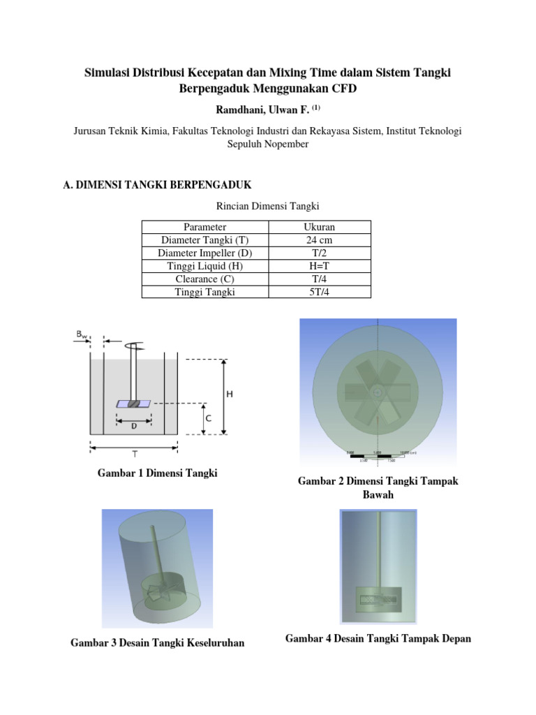 Mixing Tank Project Pdf