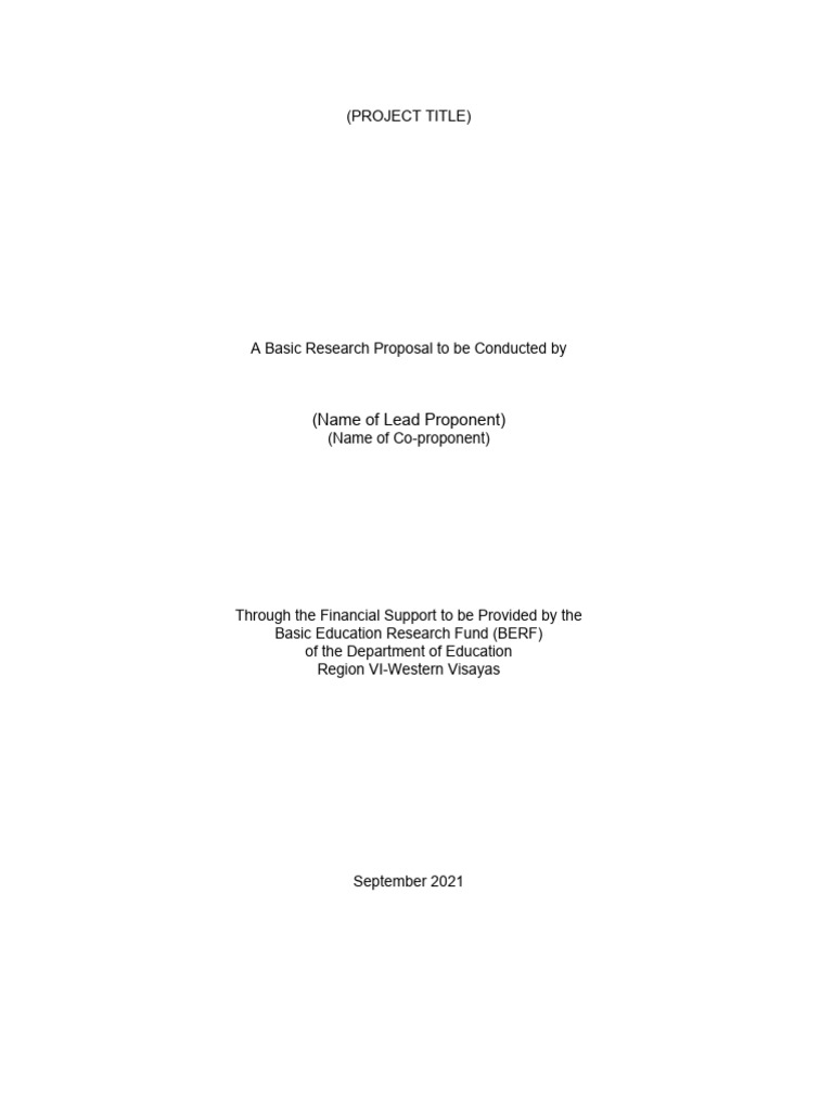 Basic Research Template | PDF | Data | Methodology