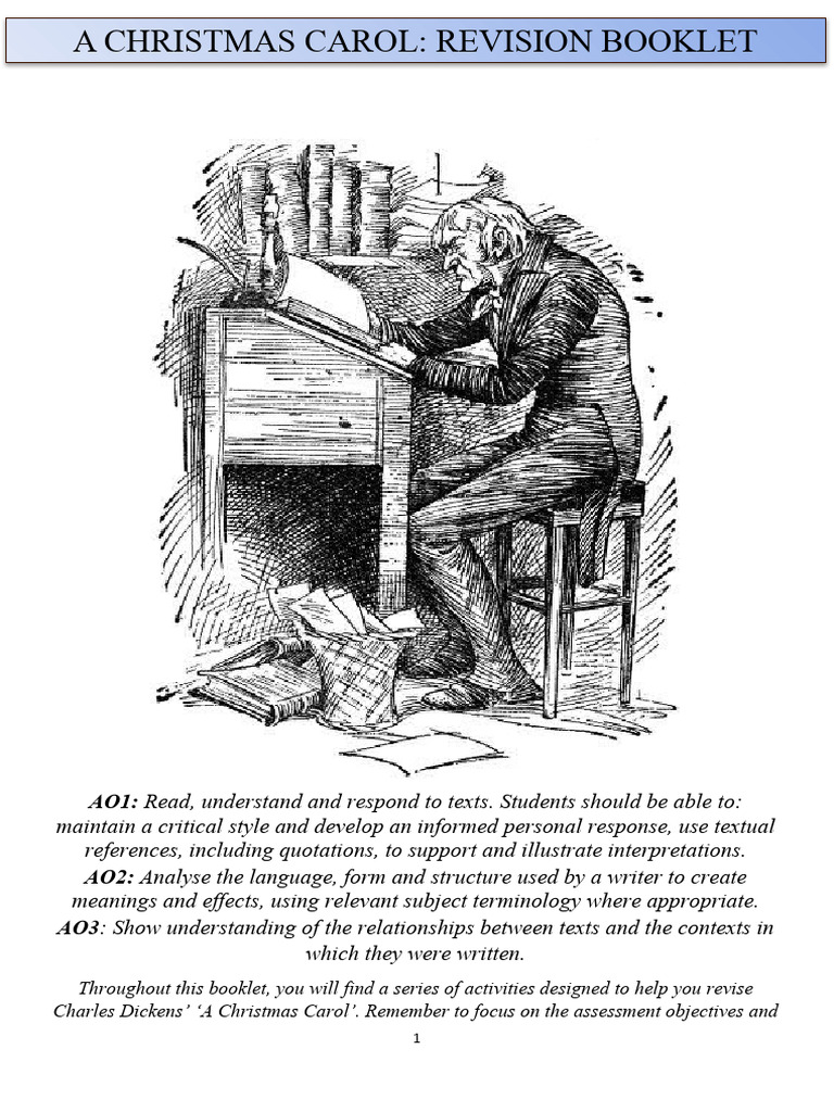 A Christmas Carol Revision Guide | PDF | Ebenezer Scrooge | A Christmas ...