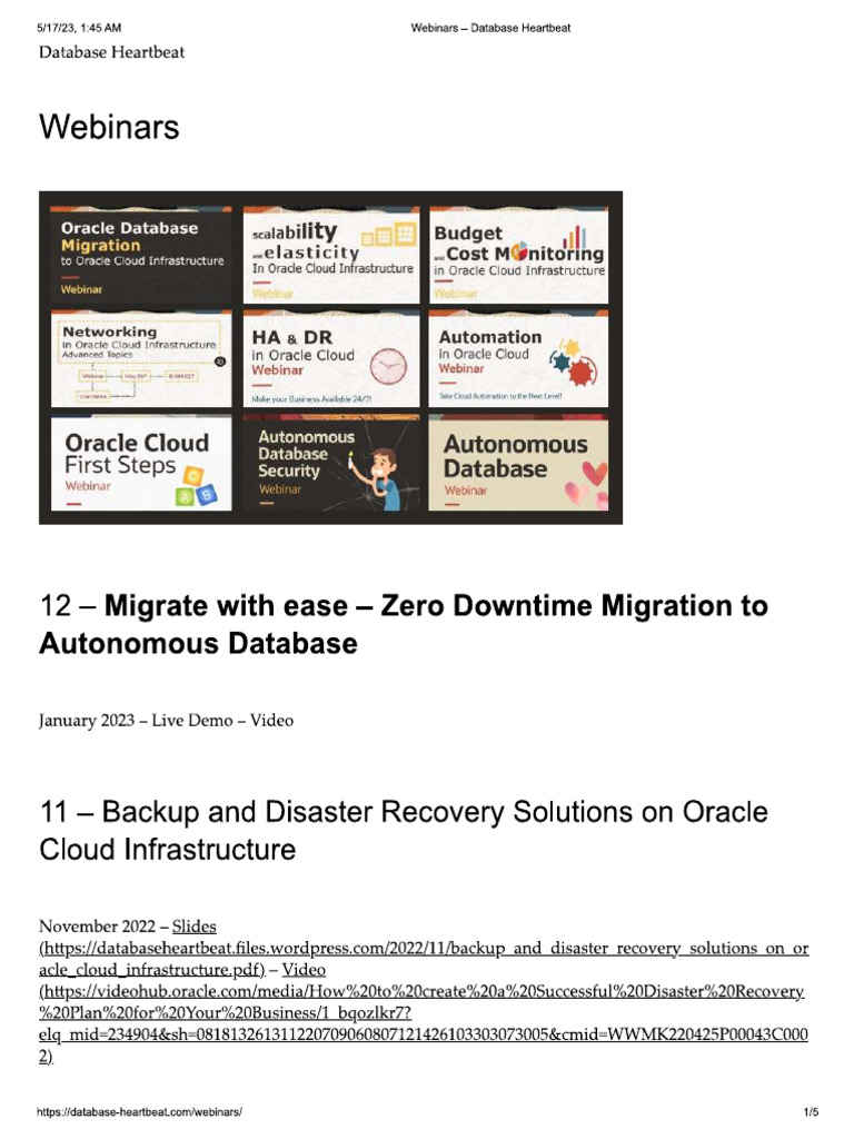 Database Heartbeat | PDF