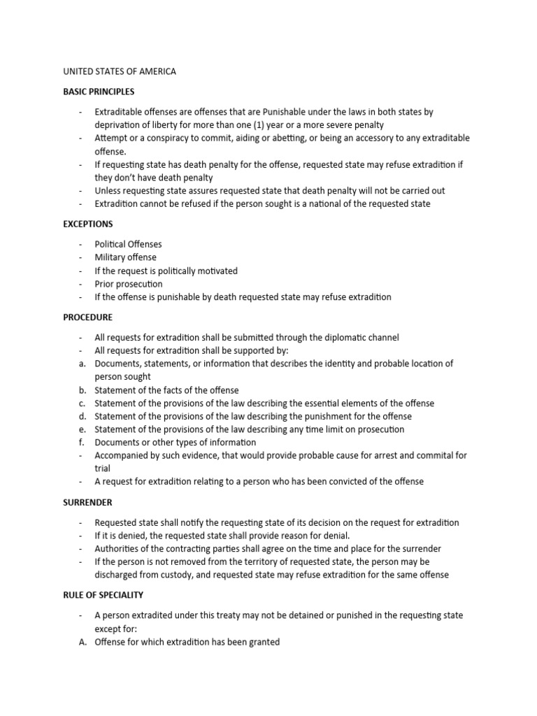 Extradition | PDF | Extradition | Detention (Imprisonment)