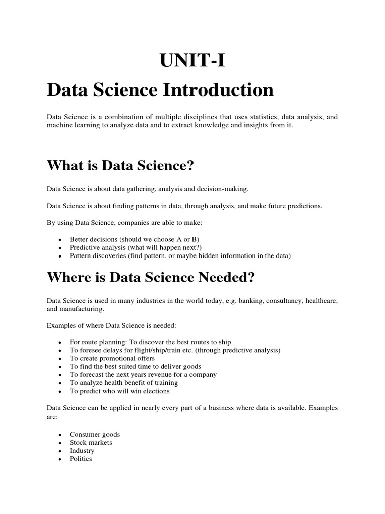 Data Science Unit 1 Pdf Information Security Malware