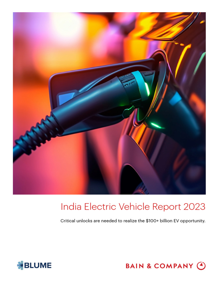 Bain Report India Electric Vehicle Report 2023 | PDF