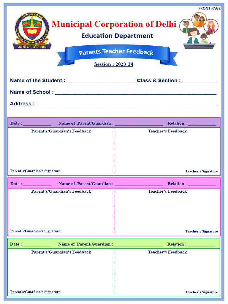 Parents Teacher Feedback | PDF | Adulthood