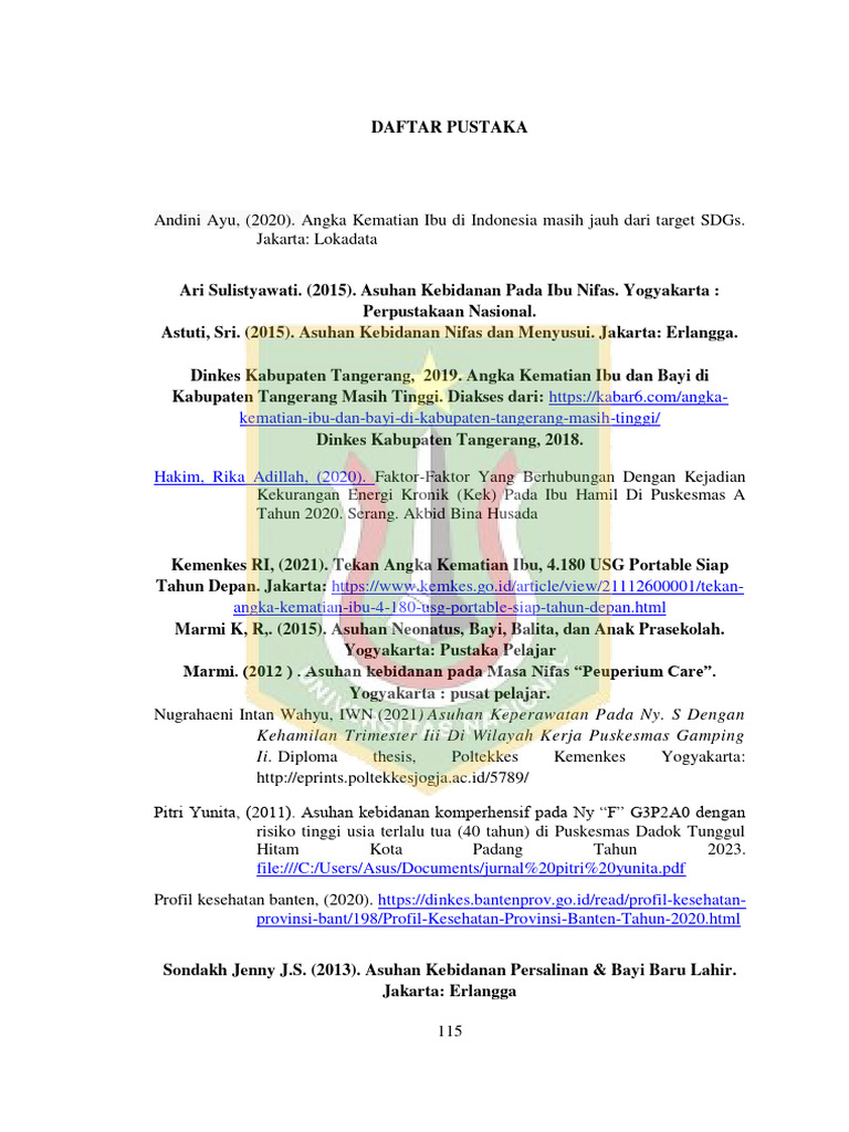 Dapus Lampiran Turnitin Compressed | PDF