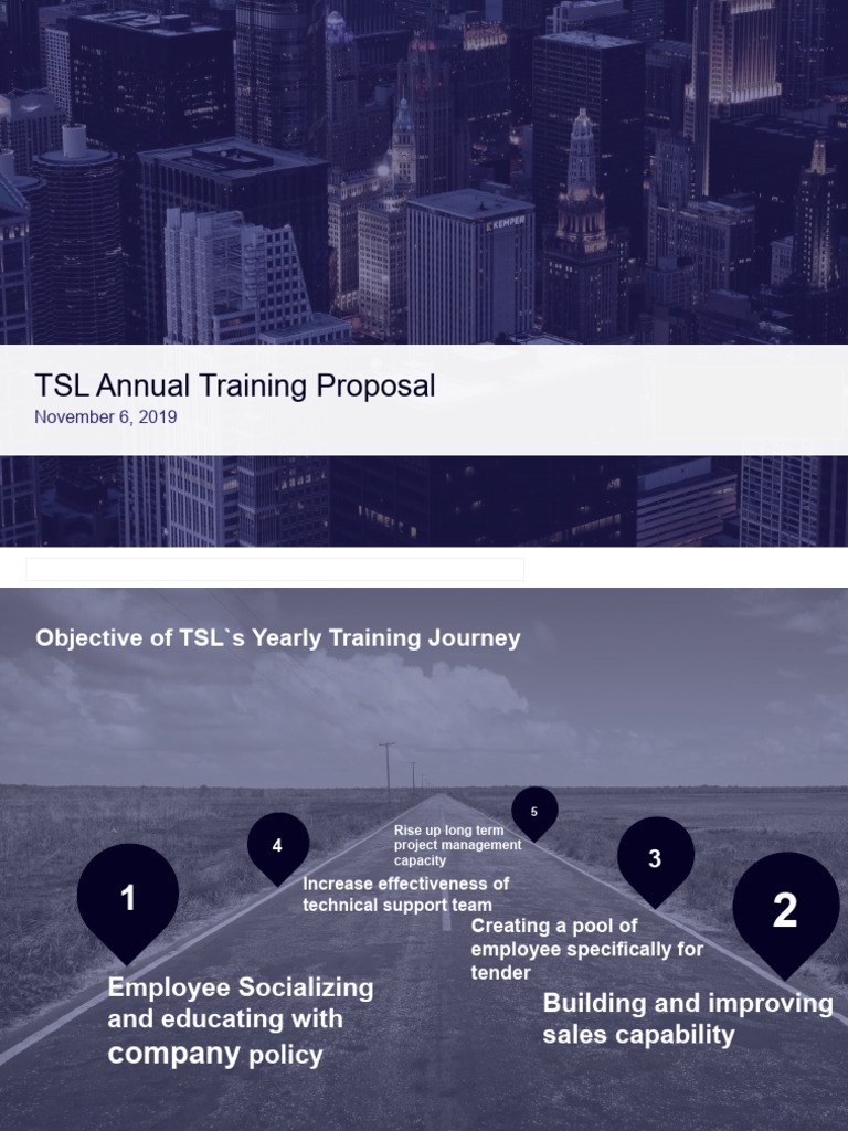 TSL Annual Training Proposal 2019-2020 | PDF | Project Management ...