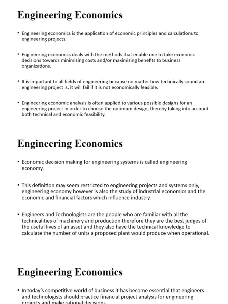 2b-Engineering Economics | PDF | Economics | Engineering