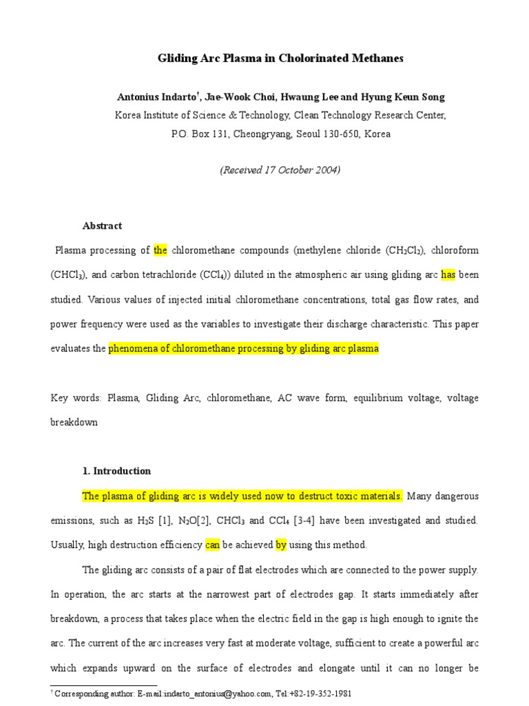 Revised | PDF | Electric Arc | Plasma (Physics)