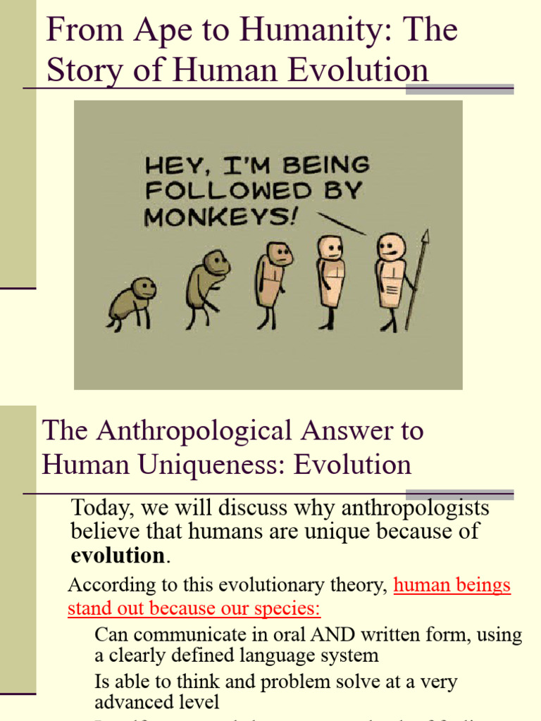 Ape To Man The Story of Human Evolution - 2022 | Download Free PDF ...