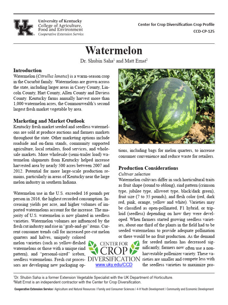 Watermelon | PDF | Watermelon | Plants