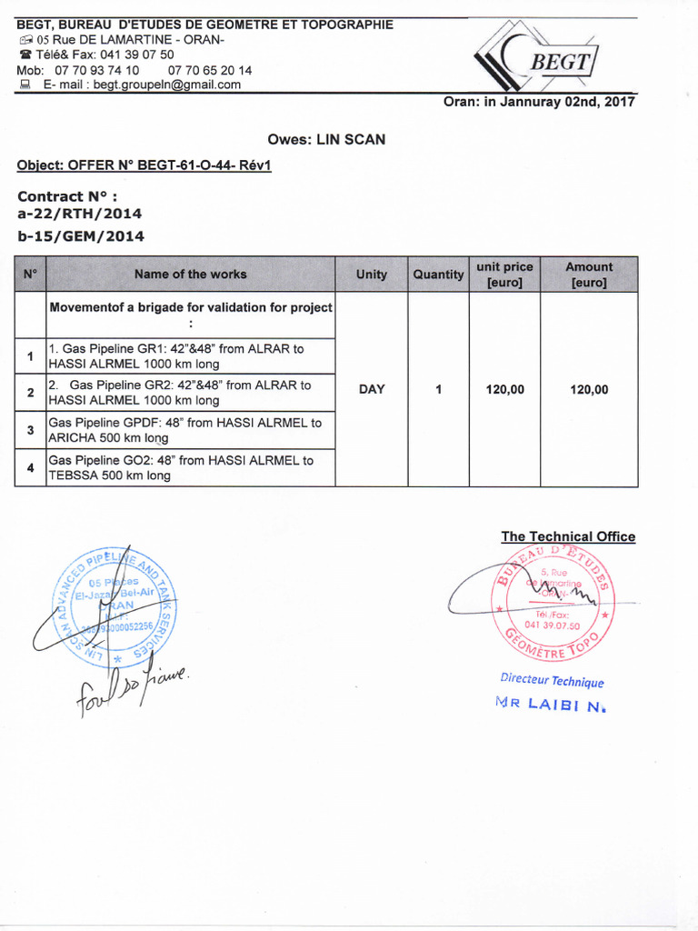 BEGT Offer For Dig Verification | PDF