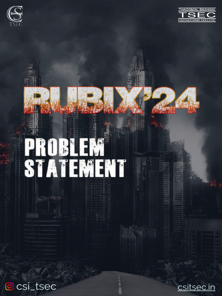 CSI RUBIX24 Problem Statements | PDF | Loans | Mentorship
