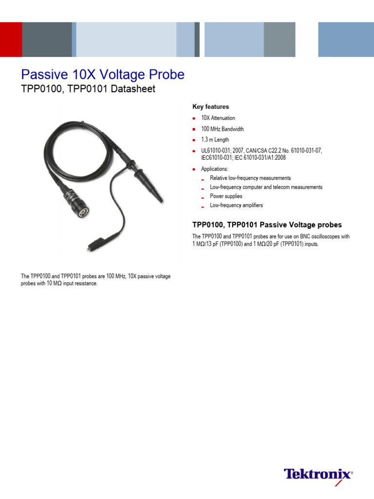TPP0100, TPP0101 Datasheet | PDF | Information And Communications Technology | Electrical ...