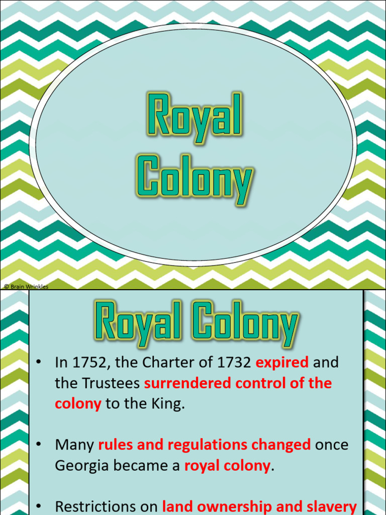 Colonial Georgia - PPT (OL) ROYAL COLONY | PDF | Slavery | Georgia (U.S ...