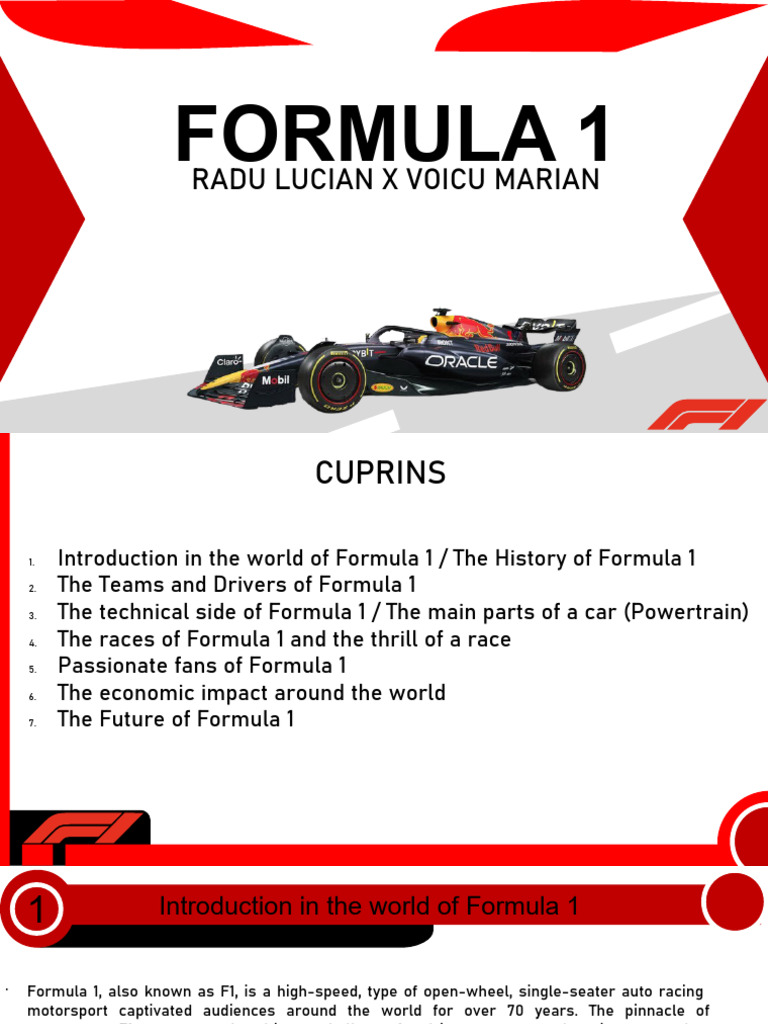 PPT - Formula 1-3 | PDF | Formula One | Formula Racing