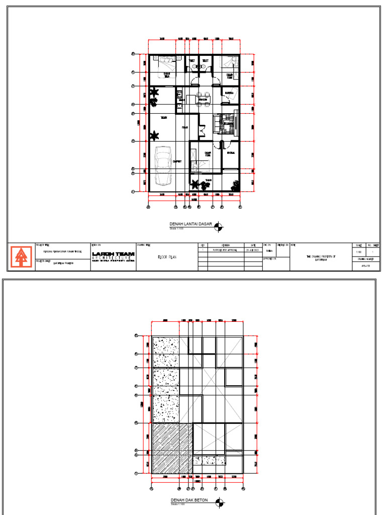 Tugas RAB Denah | PDF