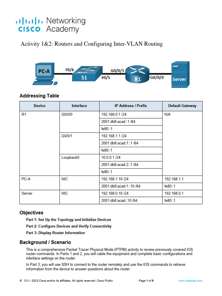 Lab 3 | PDF | I Pv6 | Router (Computing)