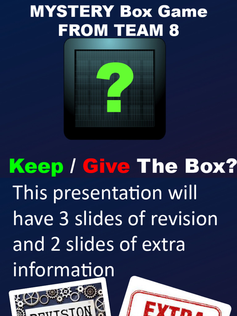 Mystery Box Template | PDF