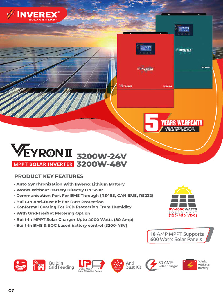 Inverex 3.2 Veyron Solar Inverter 1 | PDF