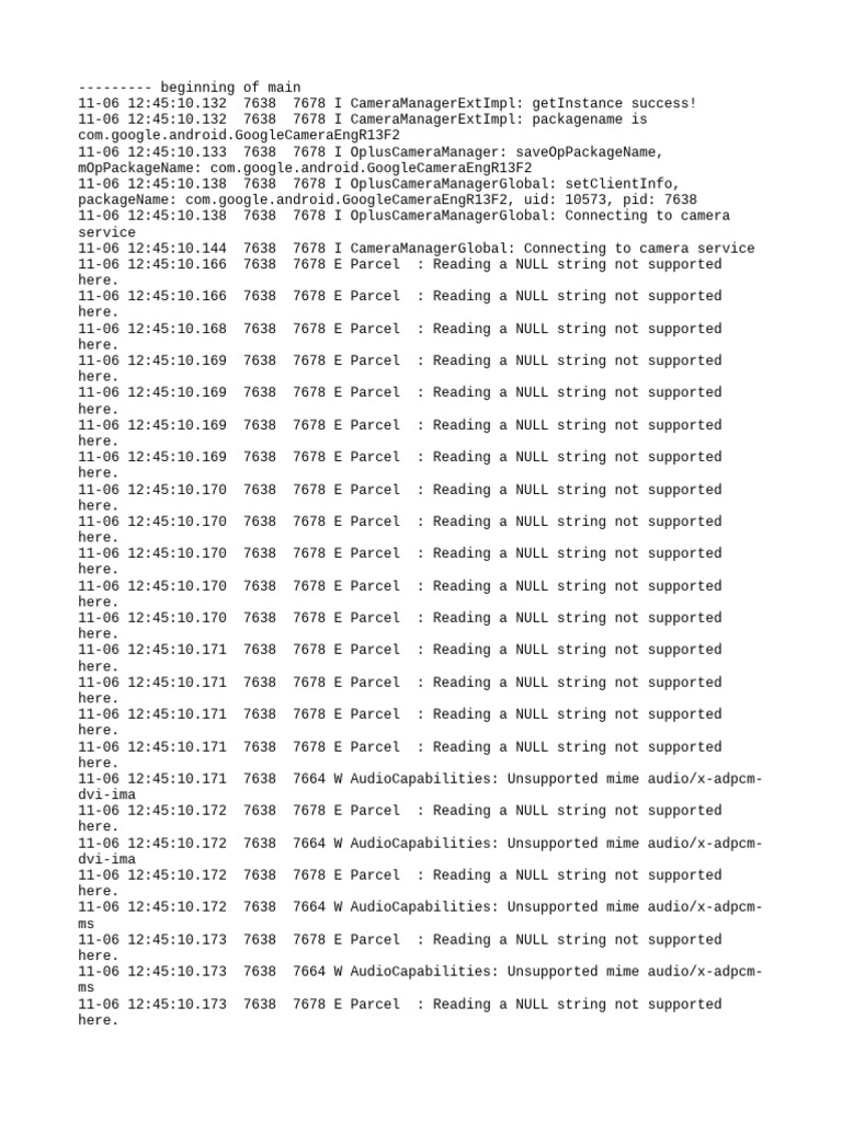 Log Cat 1699245909947 | PDF | Java (Programming Language) | Computer Engineering
