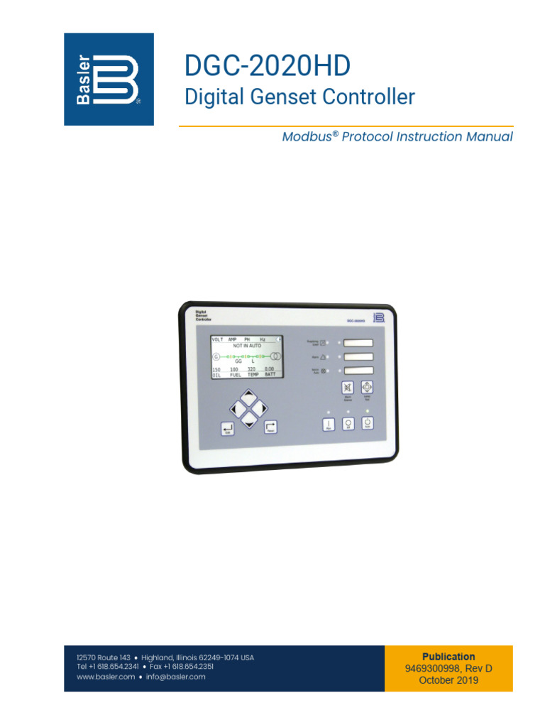 9469300998_Modbus Protocol Instruction Manual | PDF | Integer (Computer Science) | Transmission ...