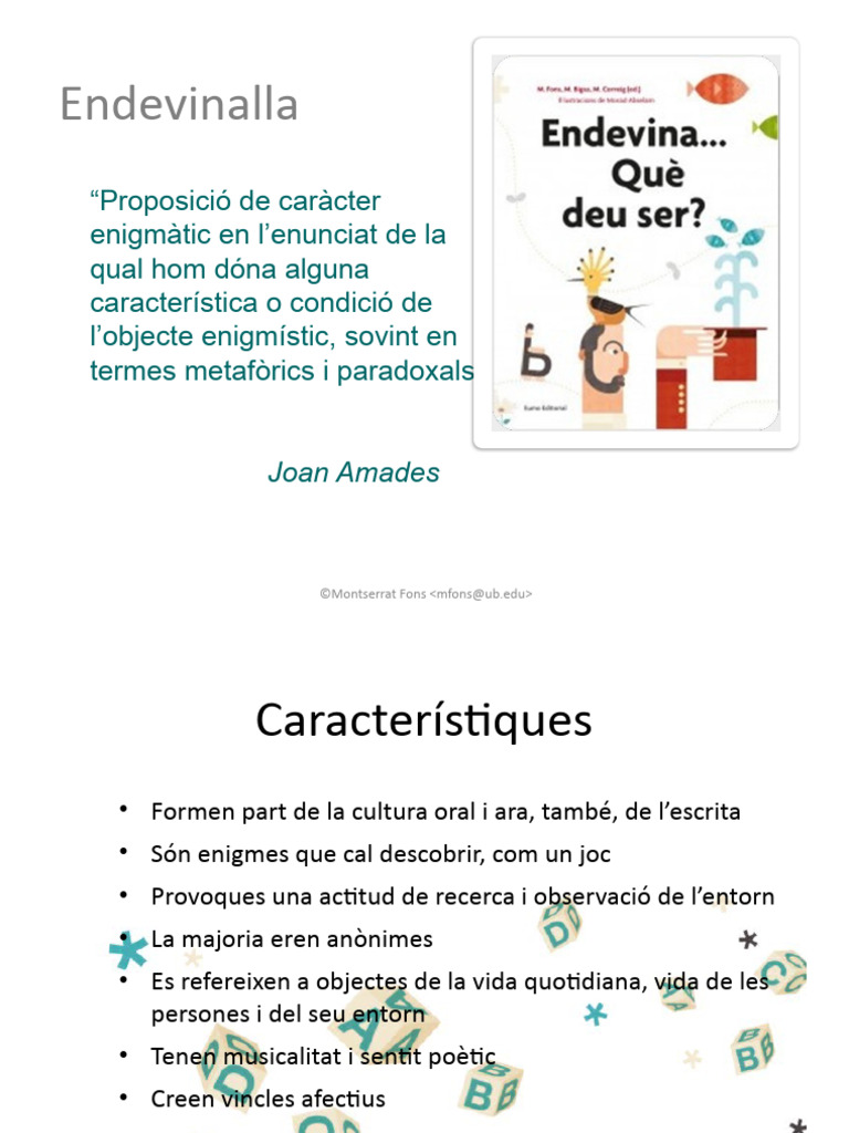 Endevinalles (Mfons) | PDF