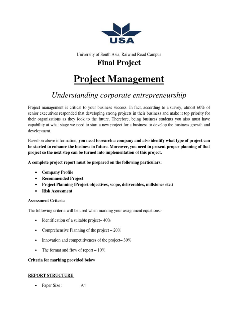 Final Project Project Management | PDF