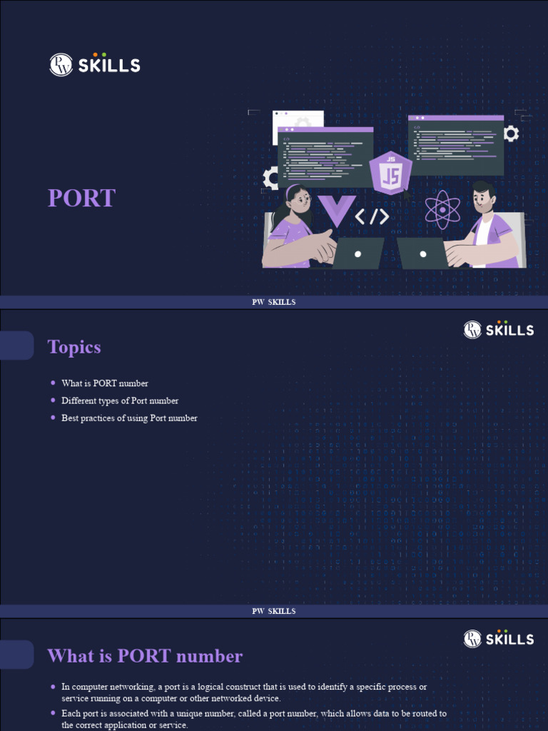 PORT | PDF | Port (Computer Networking) | Communications Protocols