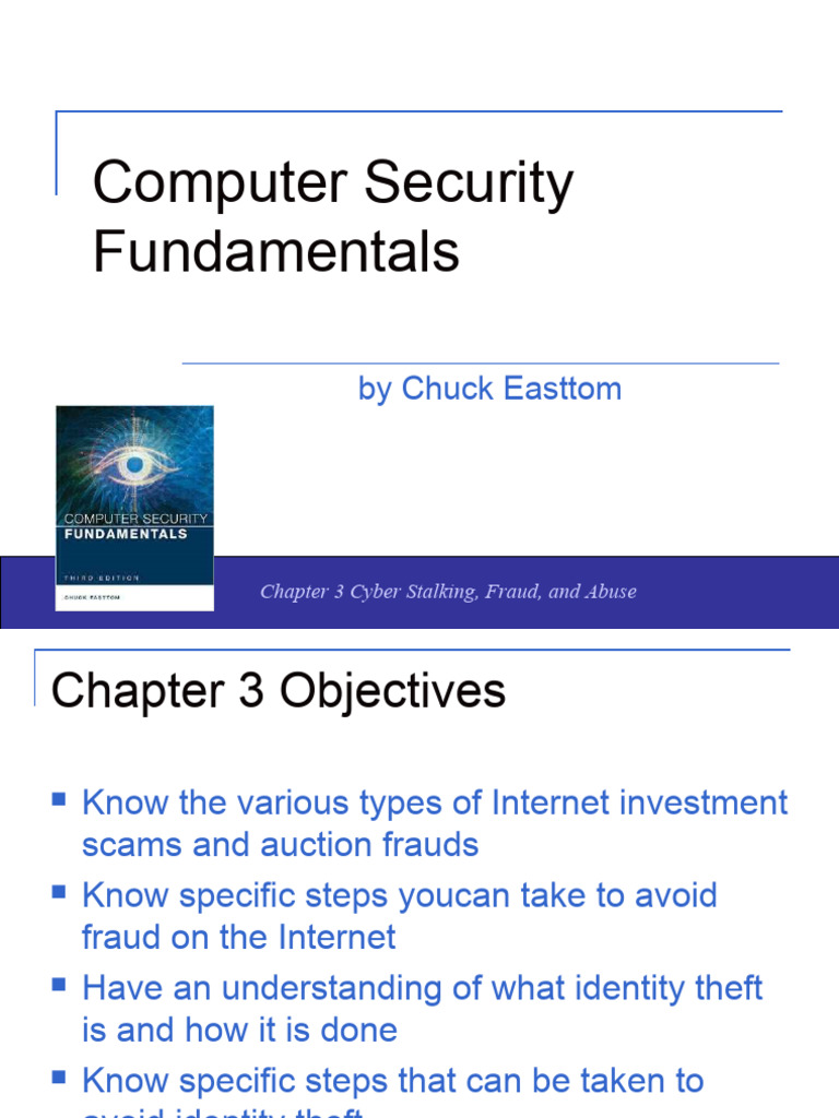 Easttom PPT 03 Final | PDF | Stalking | Cyberspace