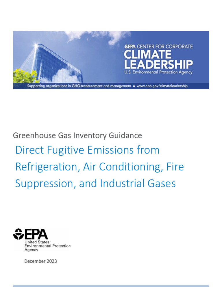 Fugitiveemissions | PDF | Chlorofluorocarbon | Greenhouse Gas