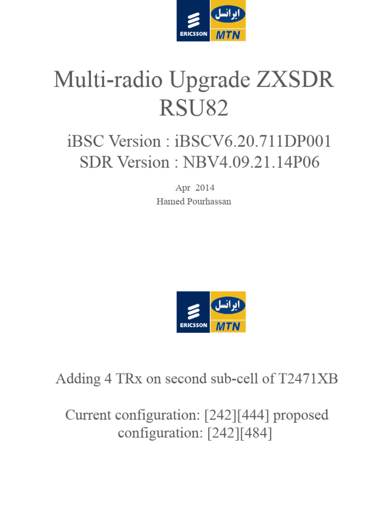 Multi-Radio Upgrade ZXSDR RSU82 | PDF | Computer Architecture | Computer Data