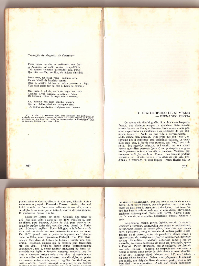Octavio Paz O Desconhecido de Si Mesmo F | PDF