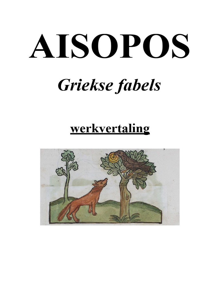 5GR Aisopos Werkvertaling | PDF