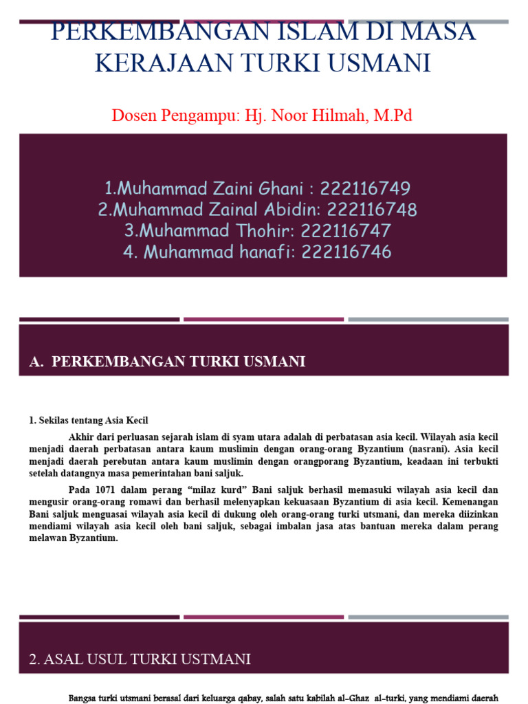 Kejayaan Dinasti Turki Utsmani | PDF | Klasik