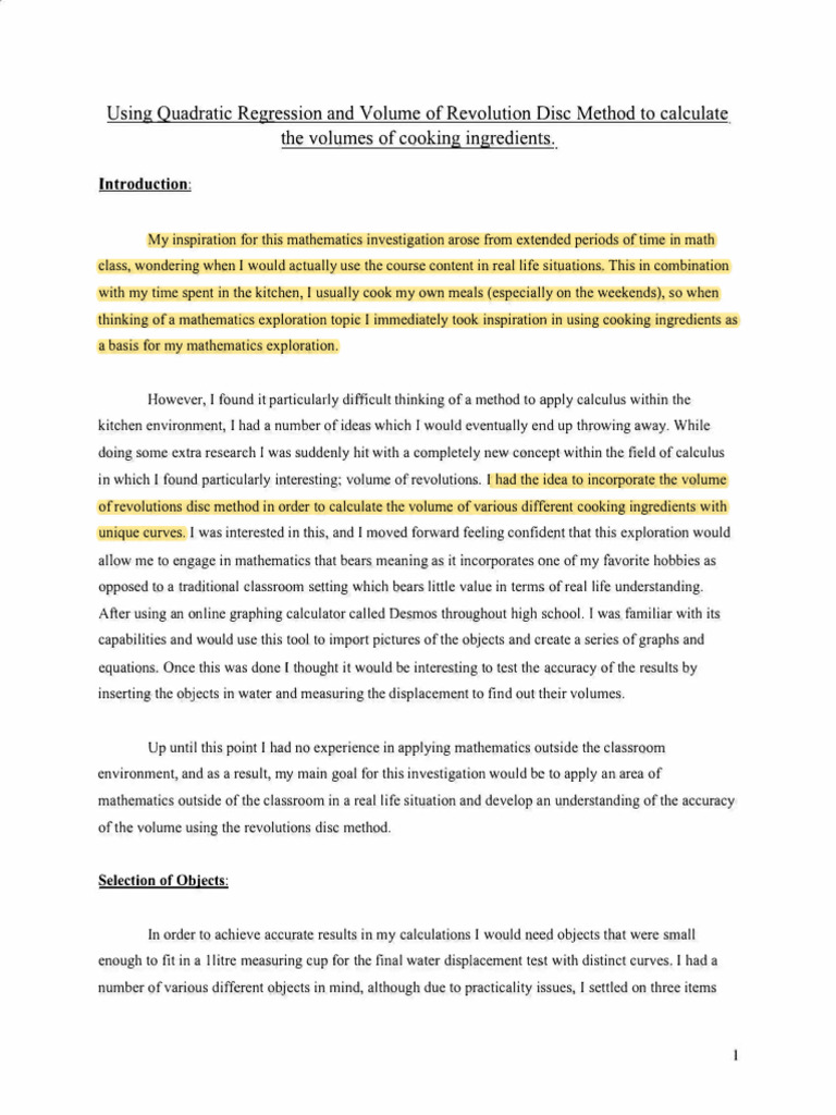 Marks Exploration 2 - Using Quadratic Regression and Volume of ...