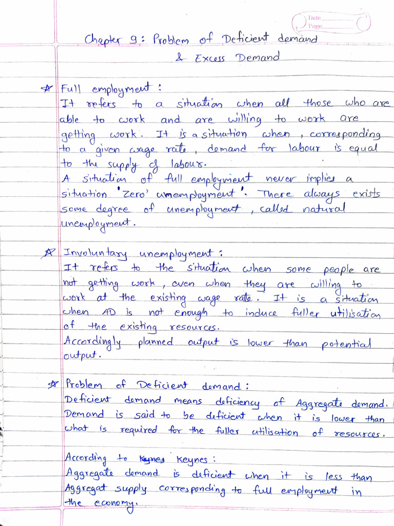Chapter 9 Deficient and Excess Demand | PDF | Trade | Economics